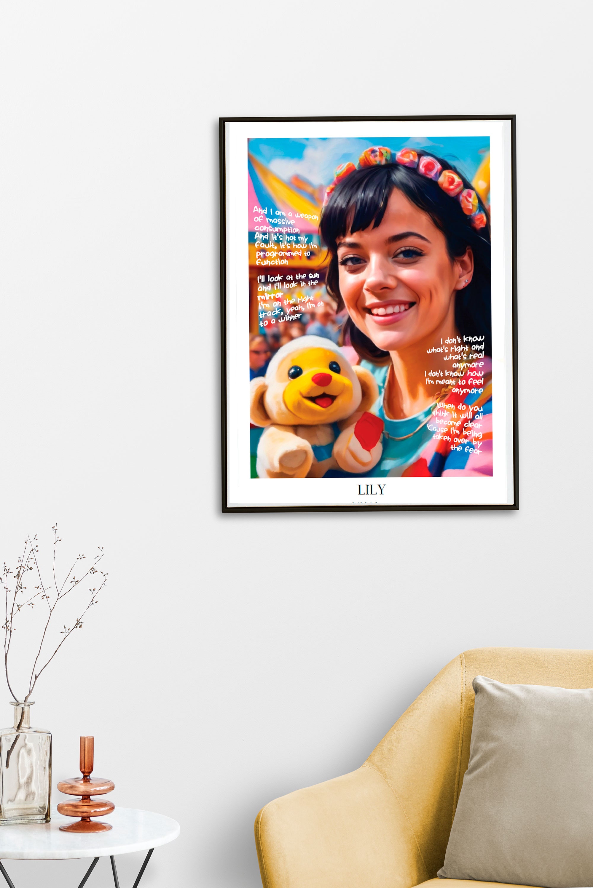Lily Allen, Digital Print, Singer, Wall Poster, the Fear, Songwriter ...
