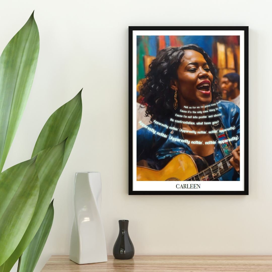 Carleen Anderson, Portrait, Apparently Nothing, Digital Print, Soul ...