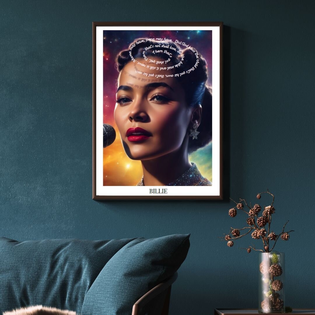 Billie Holiday, Instant Download, Digital Print, Art, Motivational ...