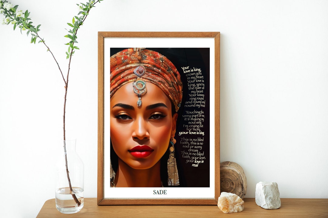 Sade, Digital Print, Singer, Portrait, Art, Nigerian, Africa, Wisdom ...