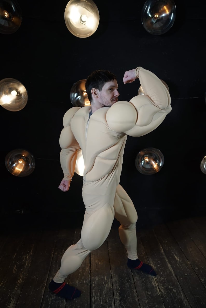 Muscle Suit for Cosplay Beige Suit - Etsy