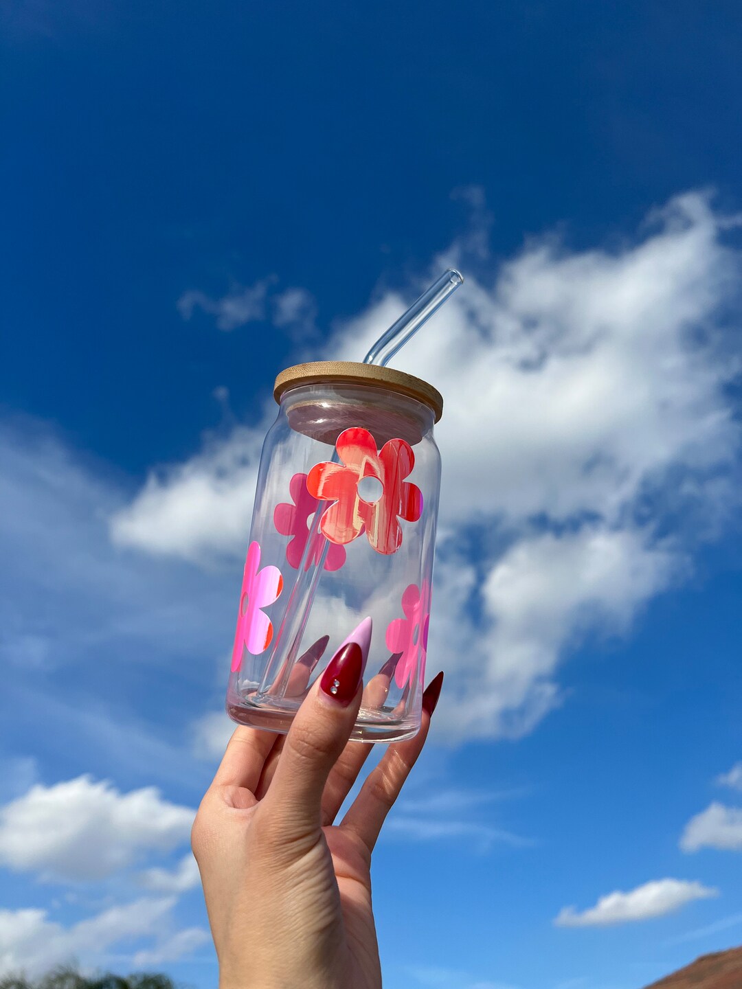 Pink Flower Cup - Etsy