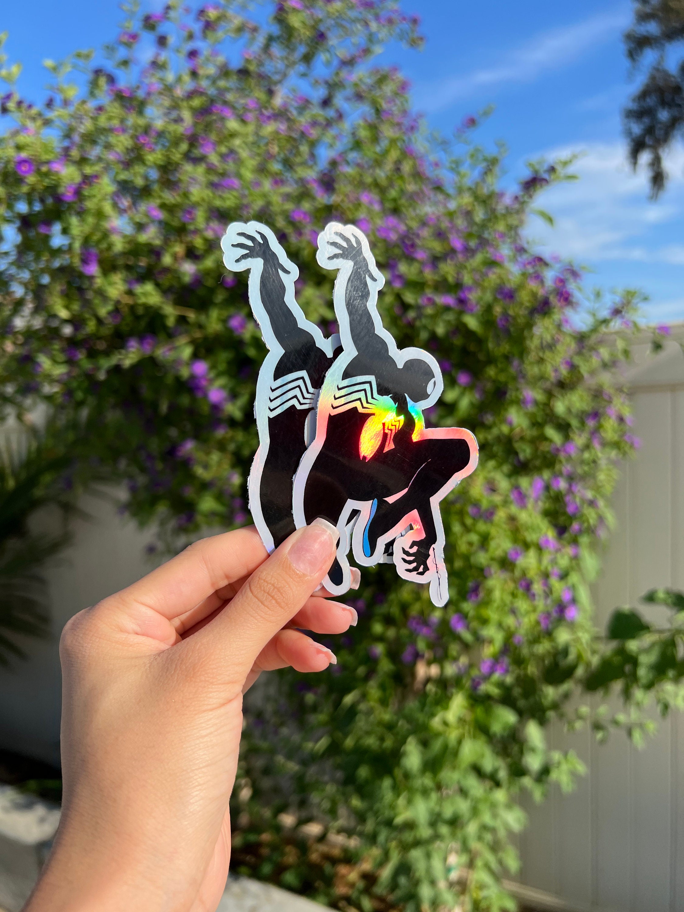 Venom Comic Holographic Sticker - Etsy