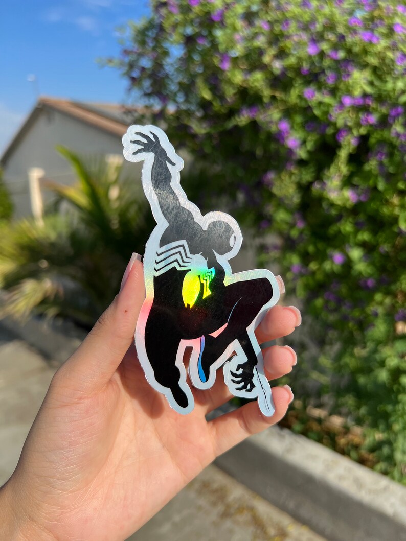 Venom Comic Holographic Sticker - Etsy