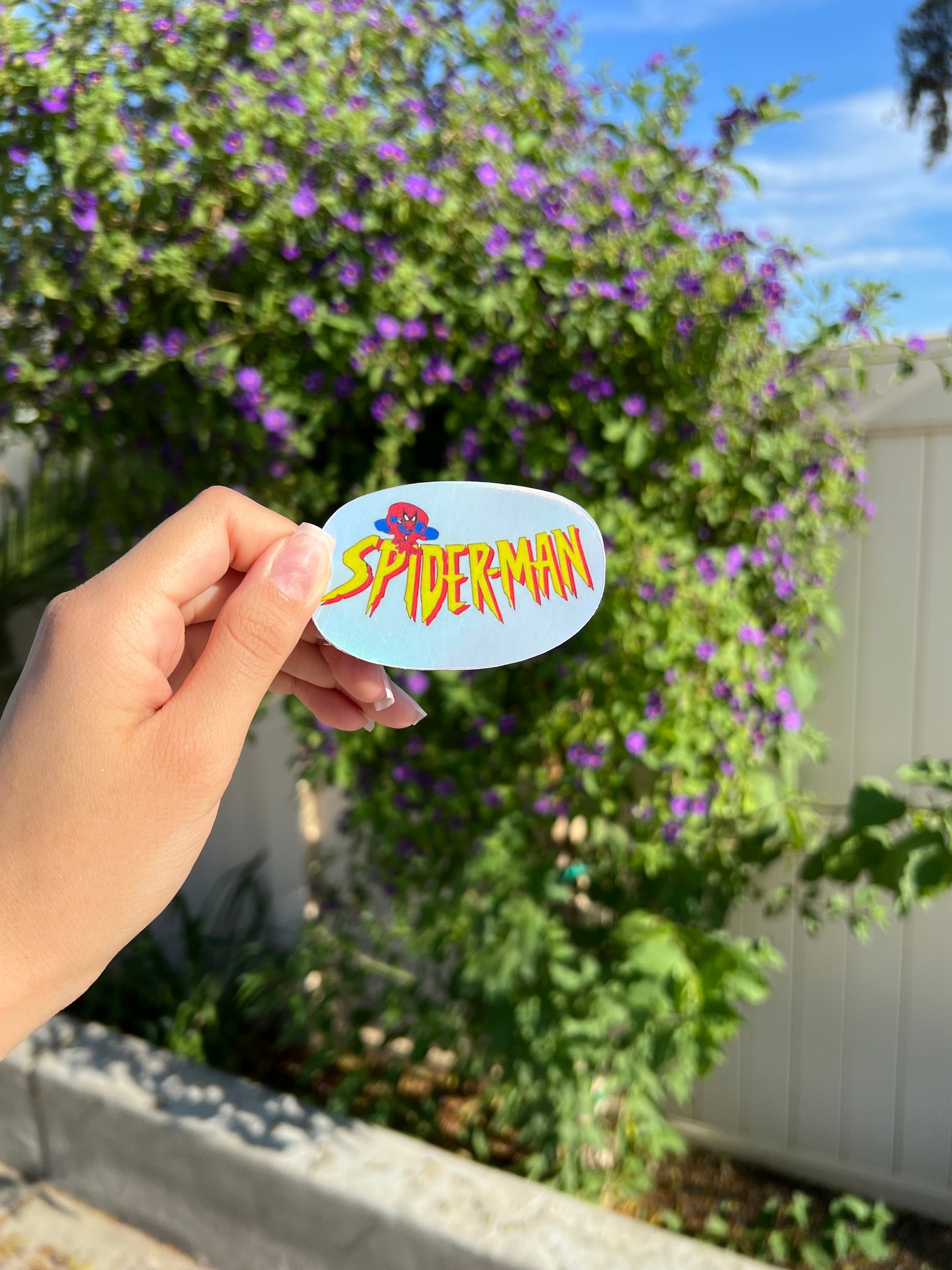 Spider-man Holographic Sticker - Etsy