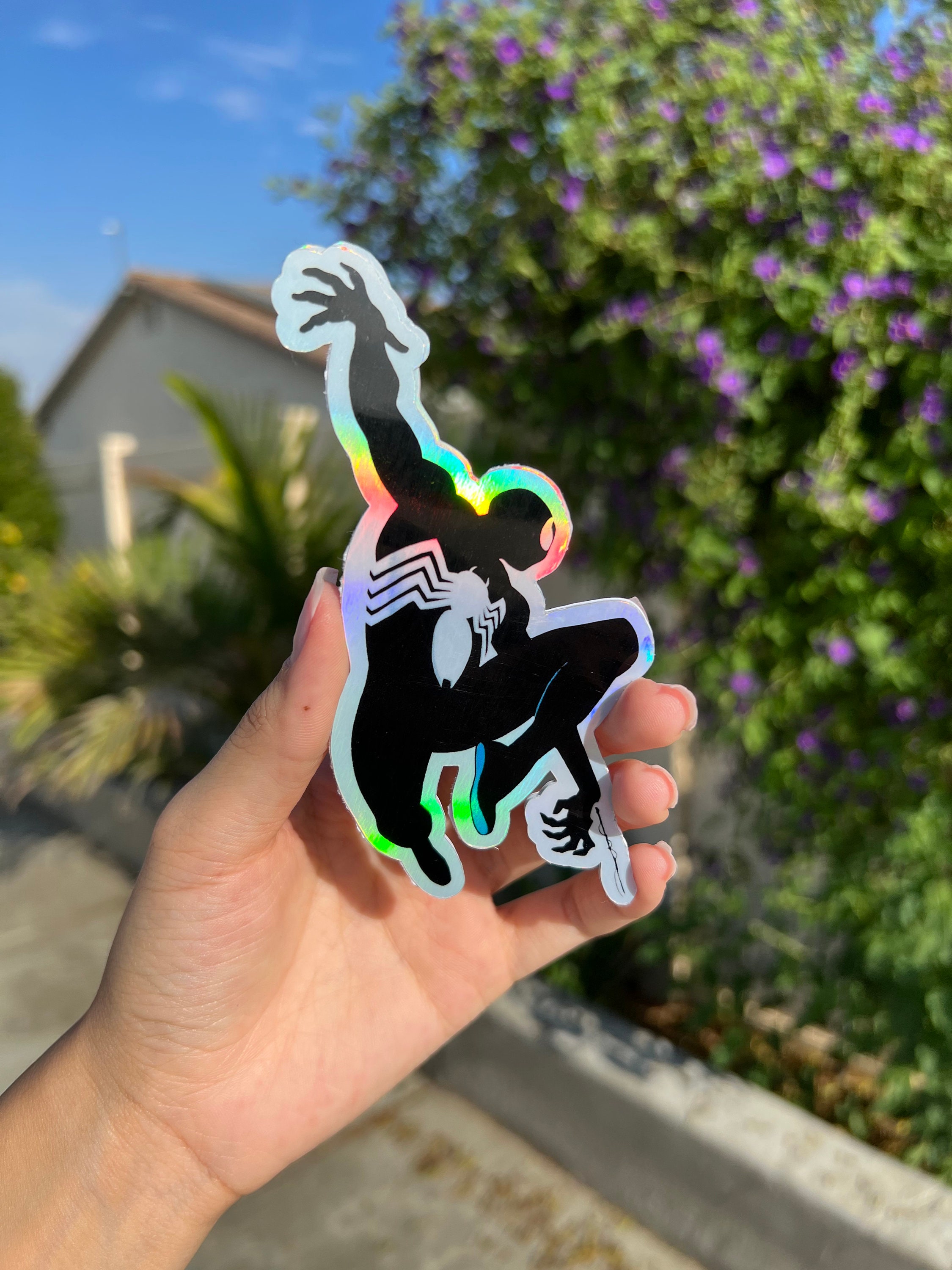 Venom Comic Holographic Sticker - Etsy