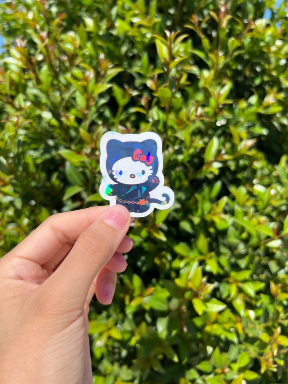 Hello Kitty Black Cat With Gem - Etsy