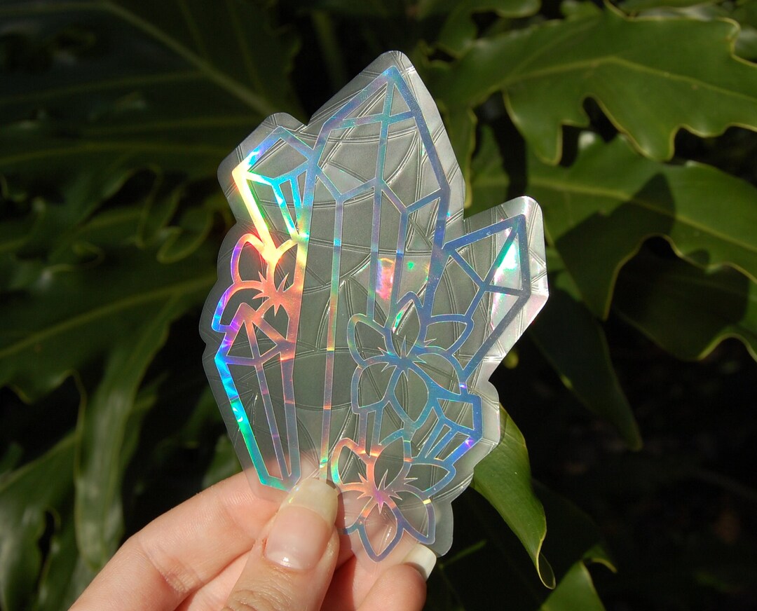 Crystal Cluster & Butterfly Suncatcher Stickers | You Choose Suncatcher ...