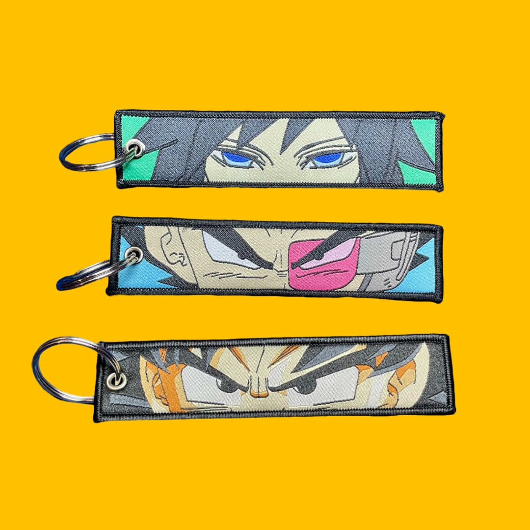 Vegeta Embroidered Key Chain - Etsy