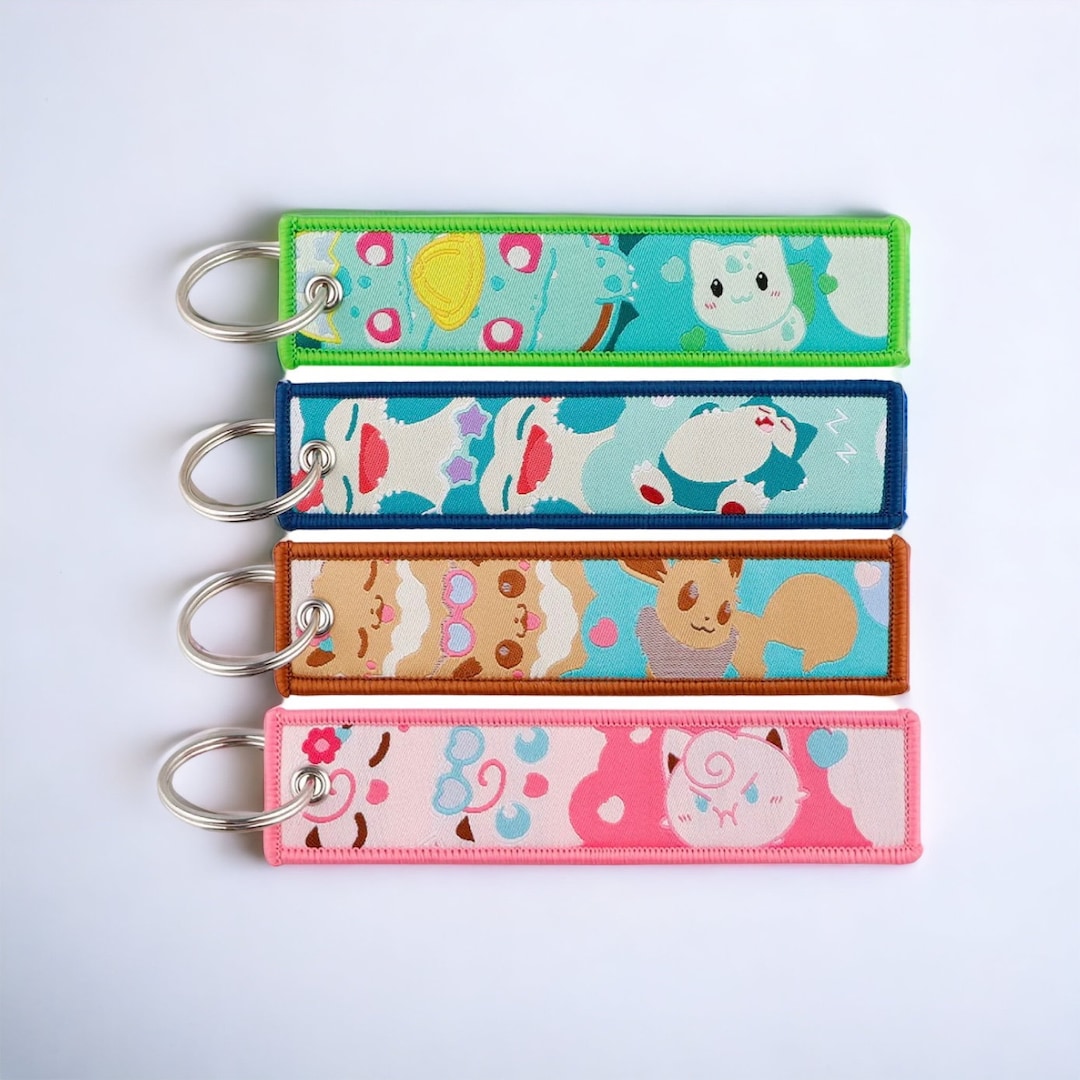 Embroidered Key Tags Embroidery Keychain / Jet Tag - Etsy