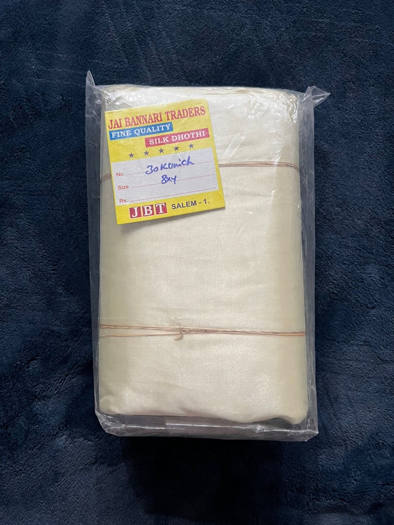 Premium Cotton Dhoti With Khesh/ South Indian Traditional Cotton Dhoti ...