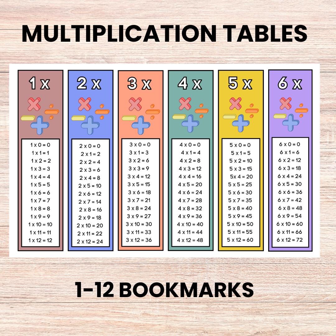 Printable Timetables Bookmarks Set - Etsy