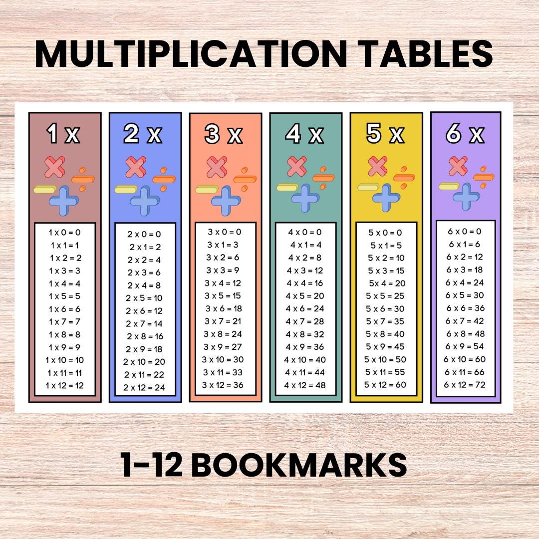 Printable Timetables Bookmarks Set - Etsy