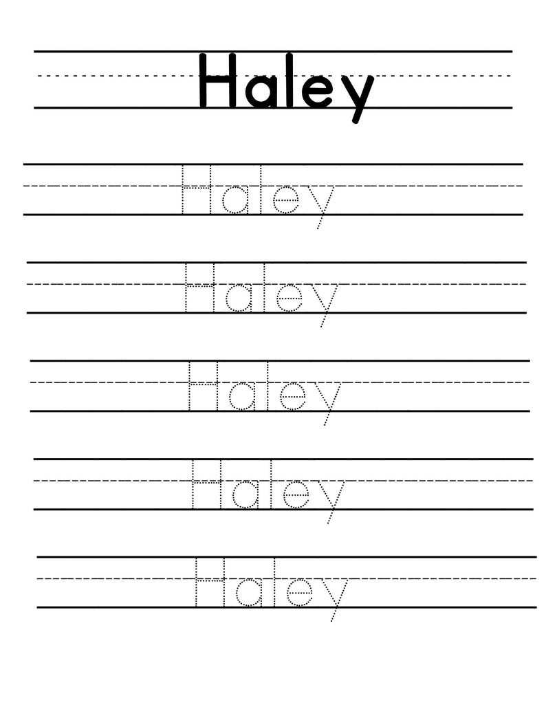 Custom Name Tracing Worksheet | Name Tracing | Handwriting Practice ...