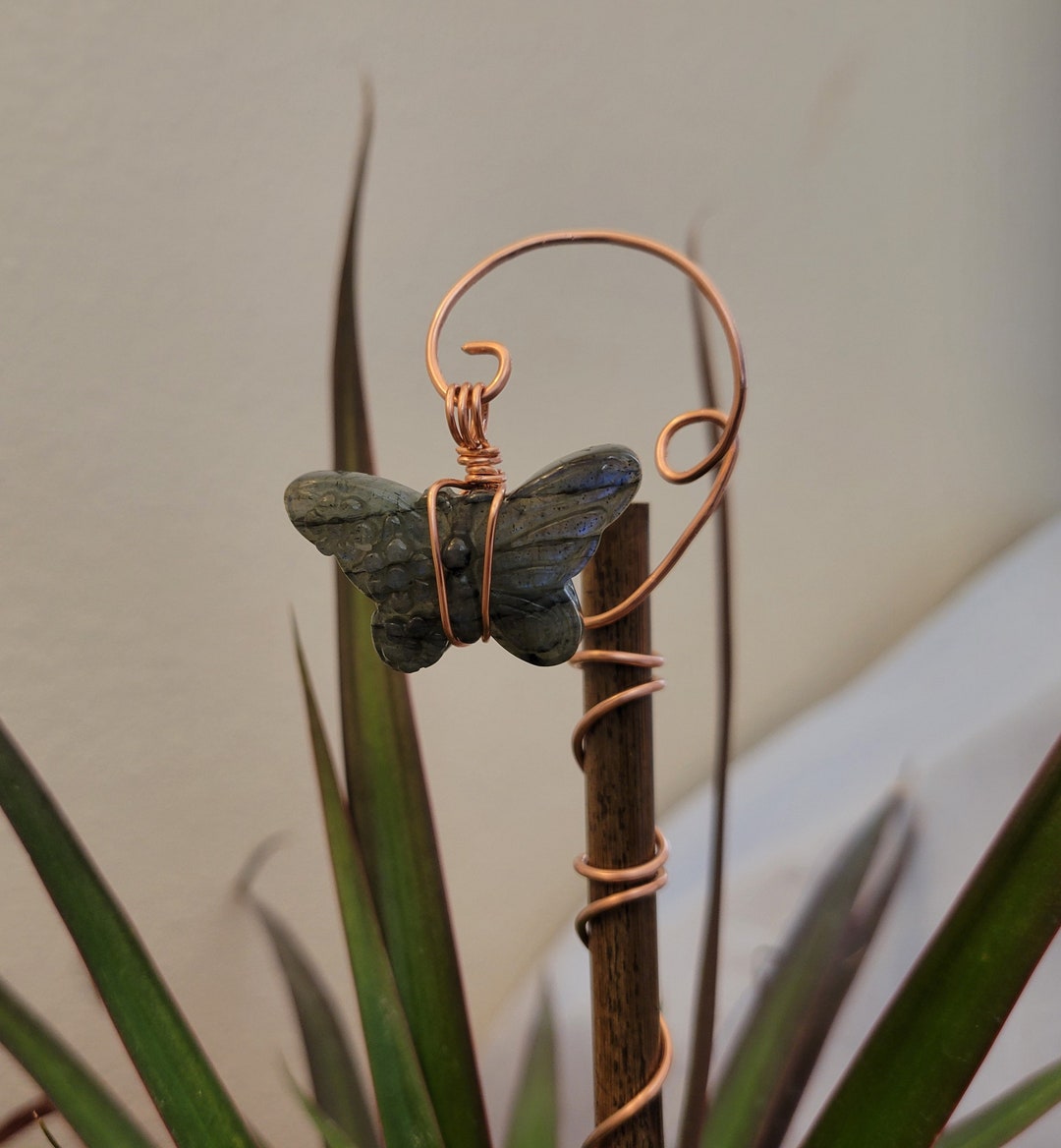 Crystal Bloomin' Critter Butterfly Wire Wrapped Crystal, Natural ...