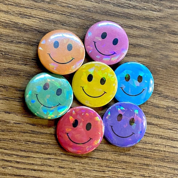 Smiley Face Pin - Etsy