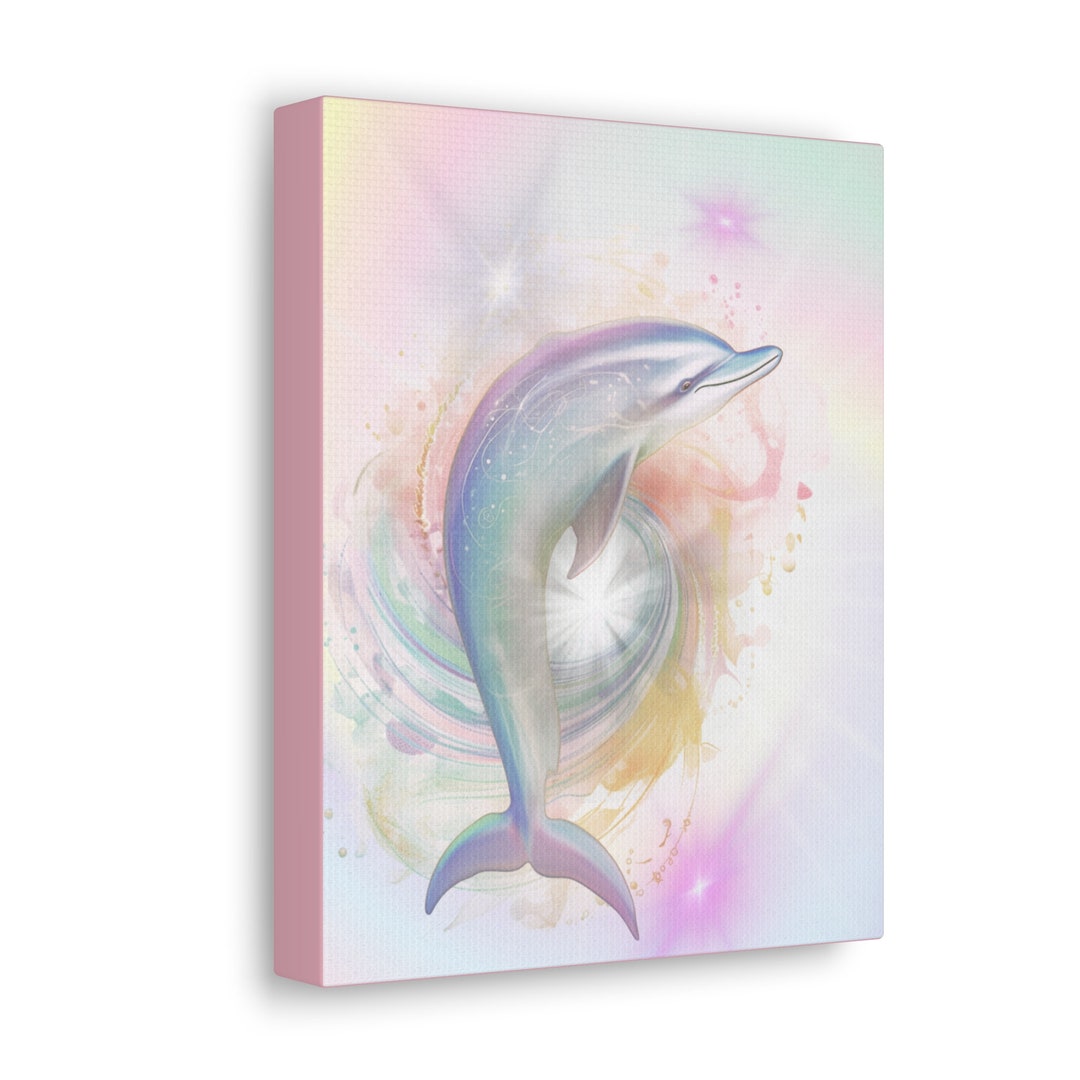 Mystical and Magical Dolphin Wall Art Spiritual Artwork Spirit Animal ...