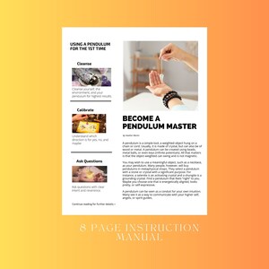 Beginner Pendulum Charts and Pendulum Guide, Pendulum How-to, Digital Pendulum Boards Bundle ...