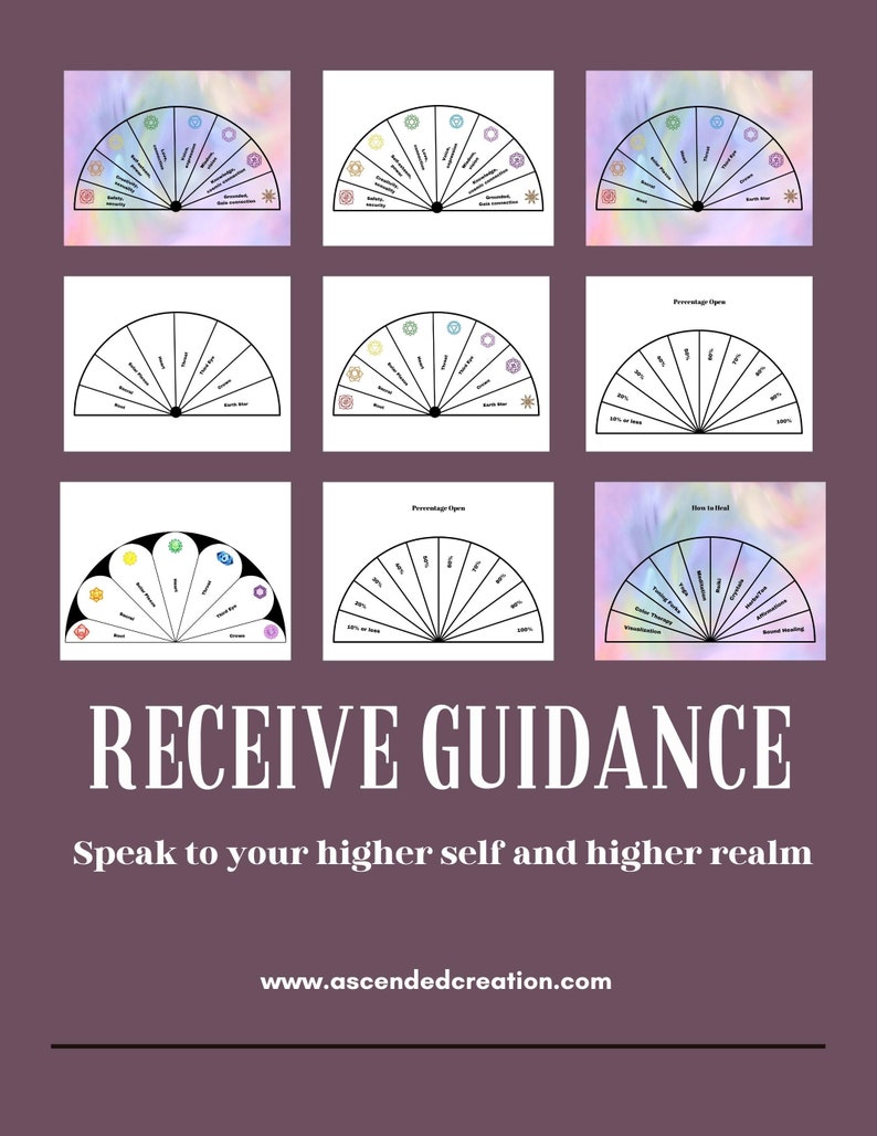 Pendulum Chart Dowsing Chart Chakra Pendulum Board Energy Cleansing ...