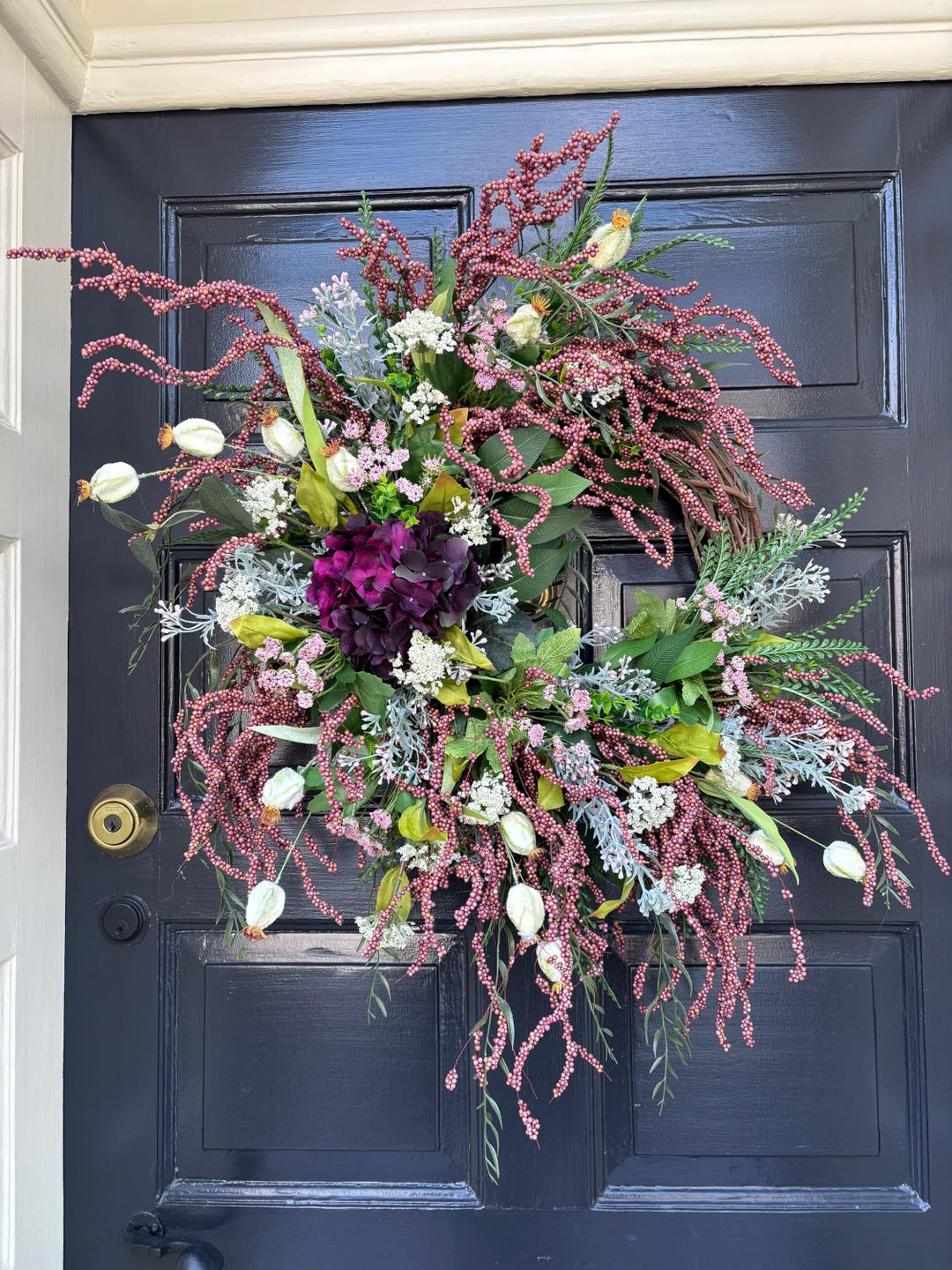 Spring Wreath, Summer Wreath, Victorian Decor, Boho Decor, Mother's Day ...