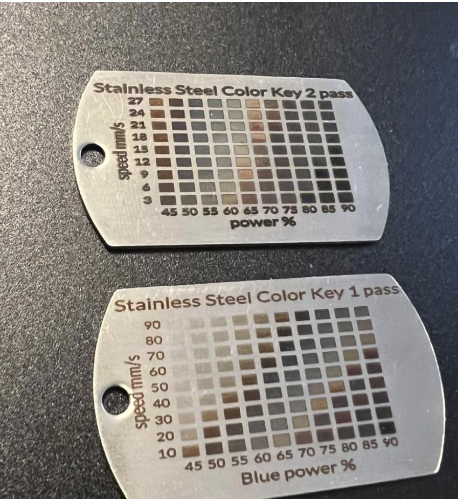 Stainless Steel Color Key for Blue Light and IR - Xtool F1 - Etsy