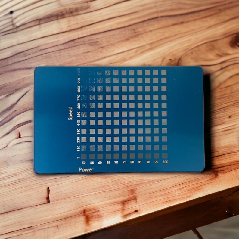 Xtool F1 Engraving Test Grid: Blue Light/ir, XCS File (instant Download ...