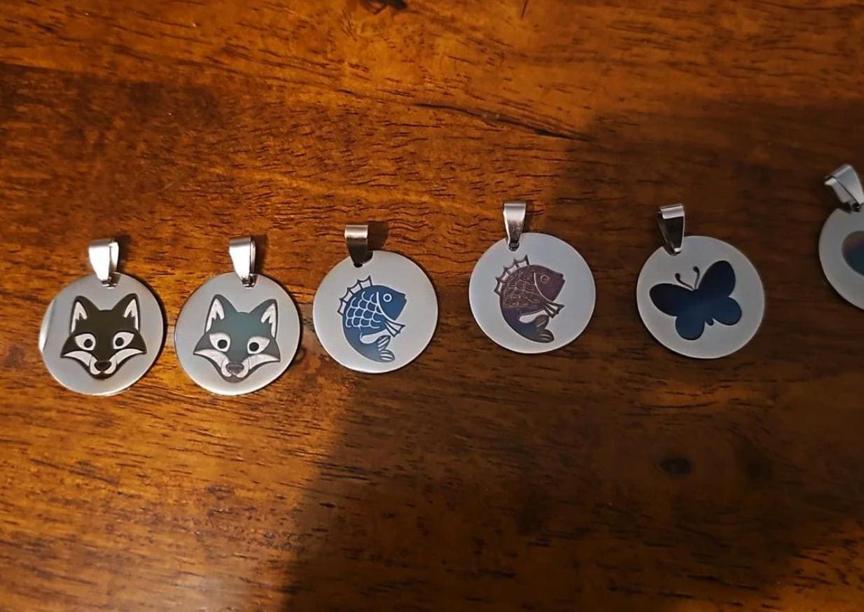 Stainless Steel Test Grid COLOR Engraving Xtool F1 Ultra Blue Light - Etsy