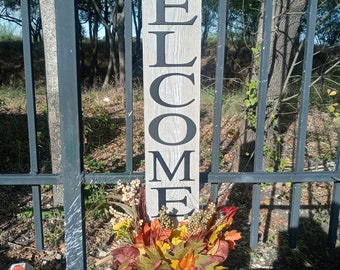 Wood Welcome Sign With Planter - Etsy