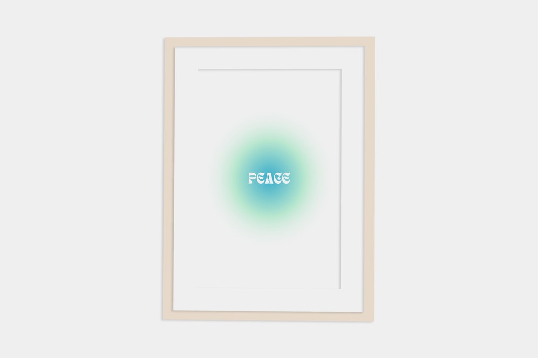 Fruits of the Spirit Print Poster, Peace, Colorful Aura Gallery Print ...