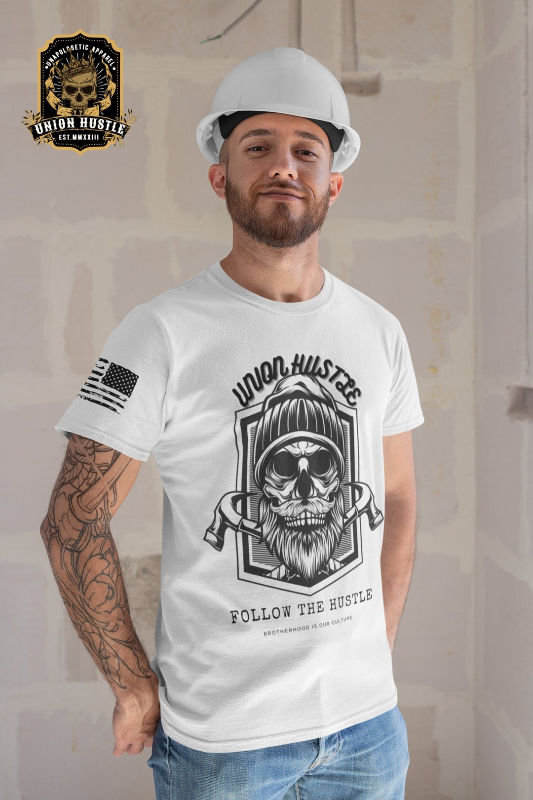 Union Carpenter Follow the Hustle Shirt, Union Hustle Shirt, Unionize Shirt, Blue Collar Shirt ...