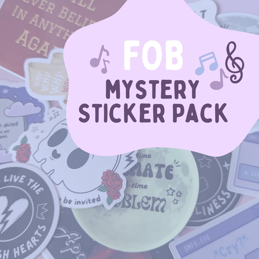 FOB Mystery Sticker Pack: Emo Pop Punk Music Theme - Etsy