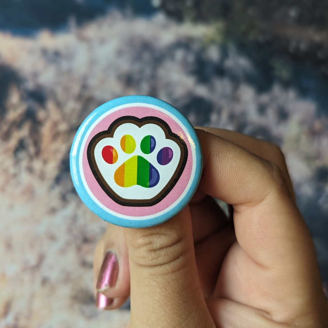 Pride Paws Pin Cute Pride Pins Progress Pride Pins Toe Bean Pins Cat ...