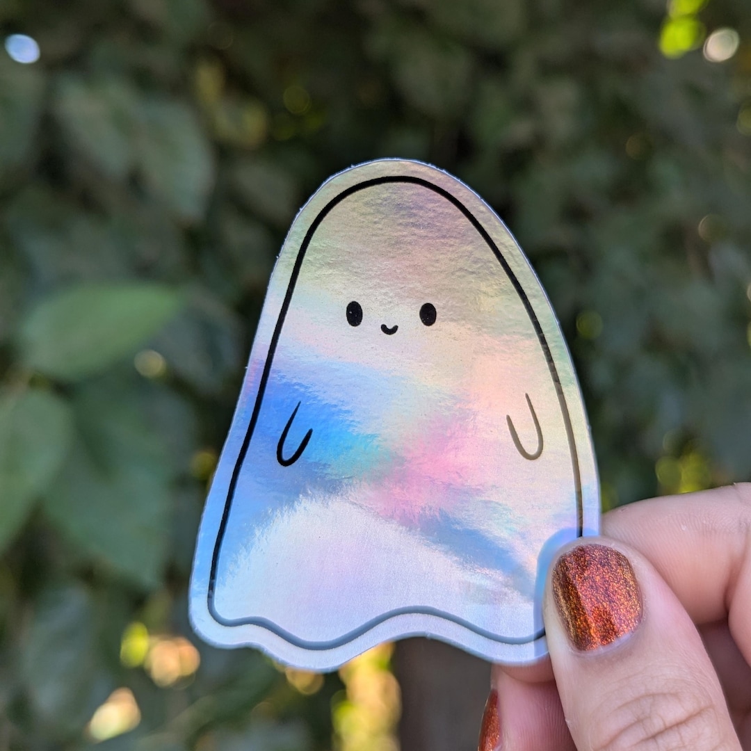 Holo Ghostie Sticker Spooky Sticker Halloween Ghost Stickers ...