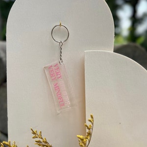 Feeling Very Demure, Feeling Very Mindful Keychain, Demure Tiktok Trend ...