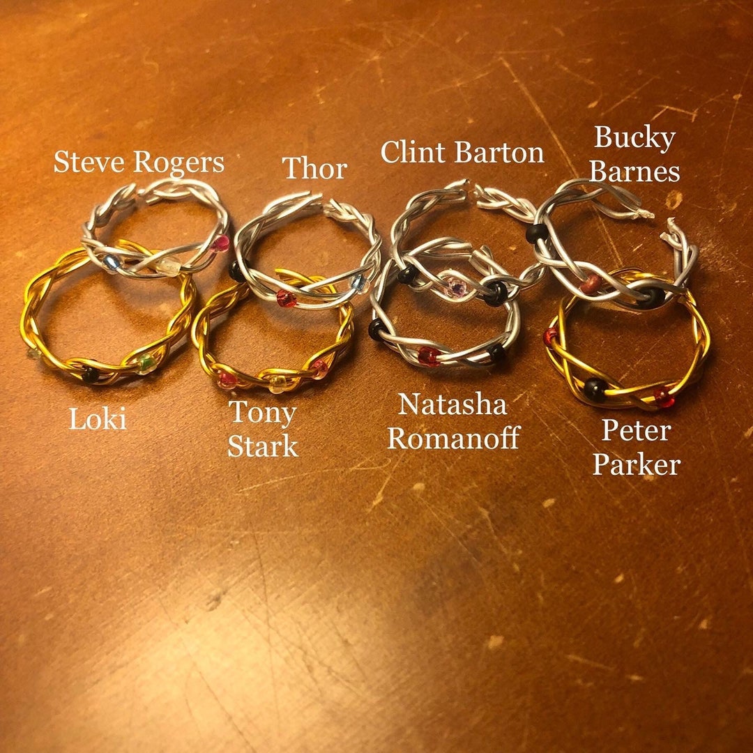 Marvel Character Rings - Etsy