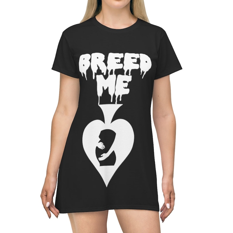 QOS Breed Me BBC Pregnancy Flipped T Shirt Dress - Etsy