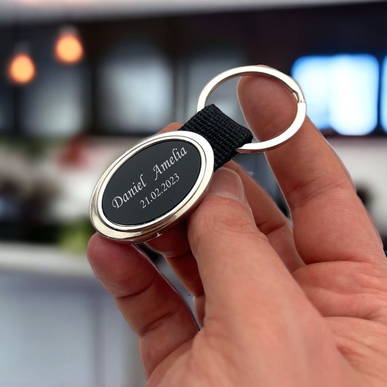 Personalized Name Keychain Customized Drive Safe Keyring Metal Keychain ...