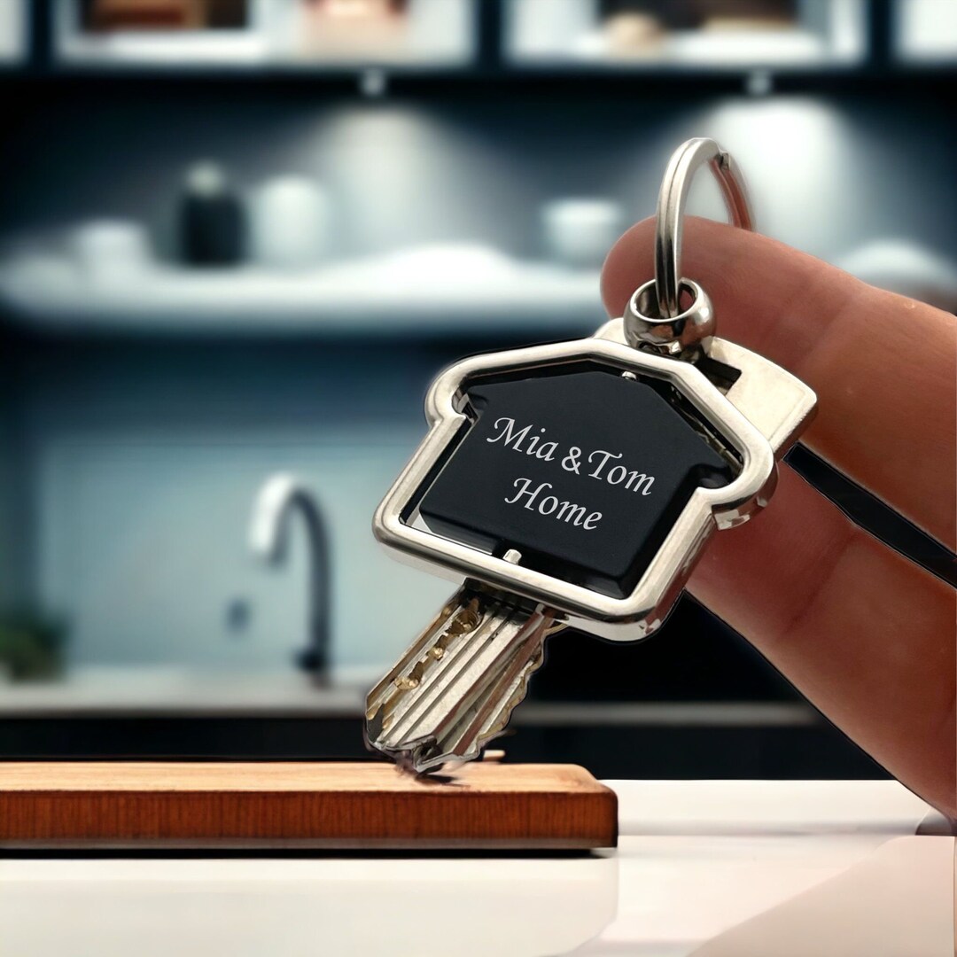 Custom Name Keychain Minimalist Keychain Metal Keychain Auto Keychain ...