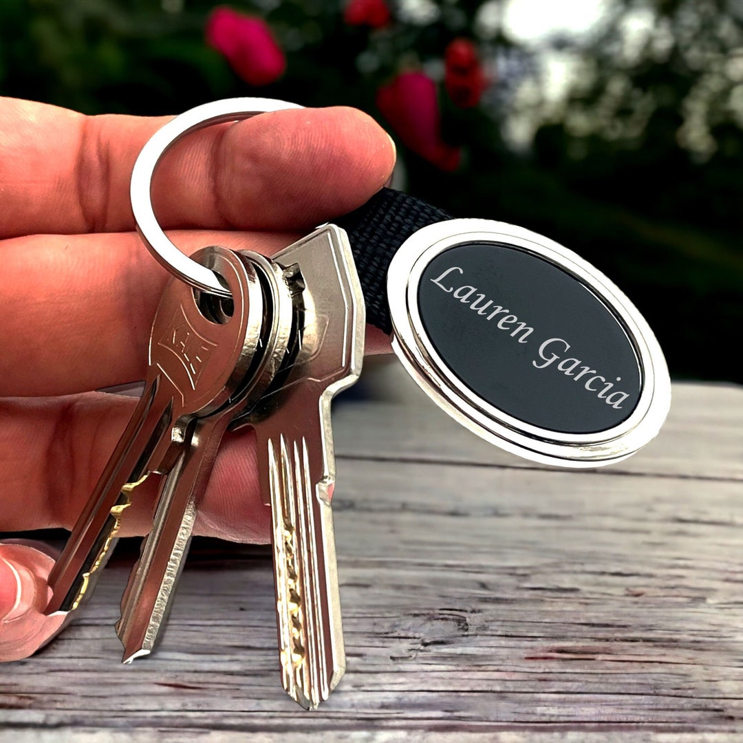 Personalized Name Keychain Customized Drive Safe Keyring Metal Keychain ...