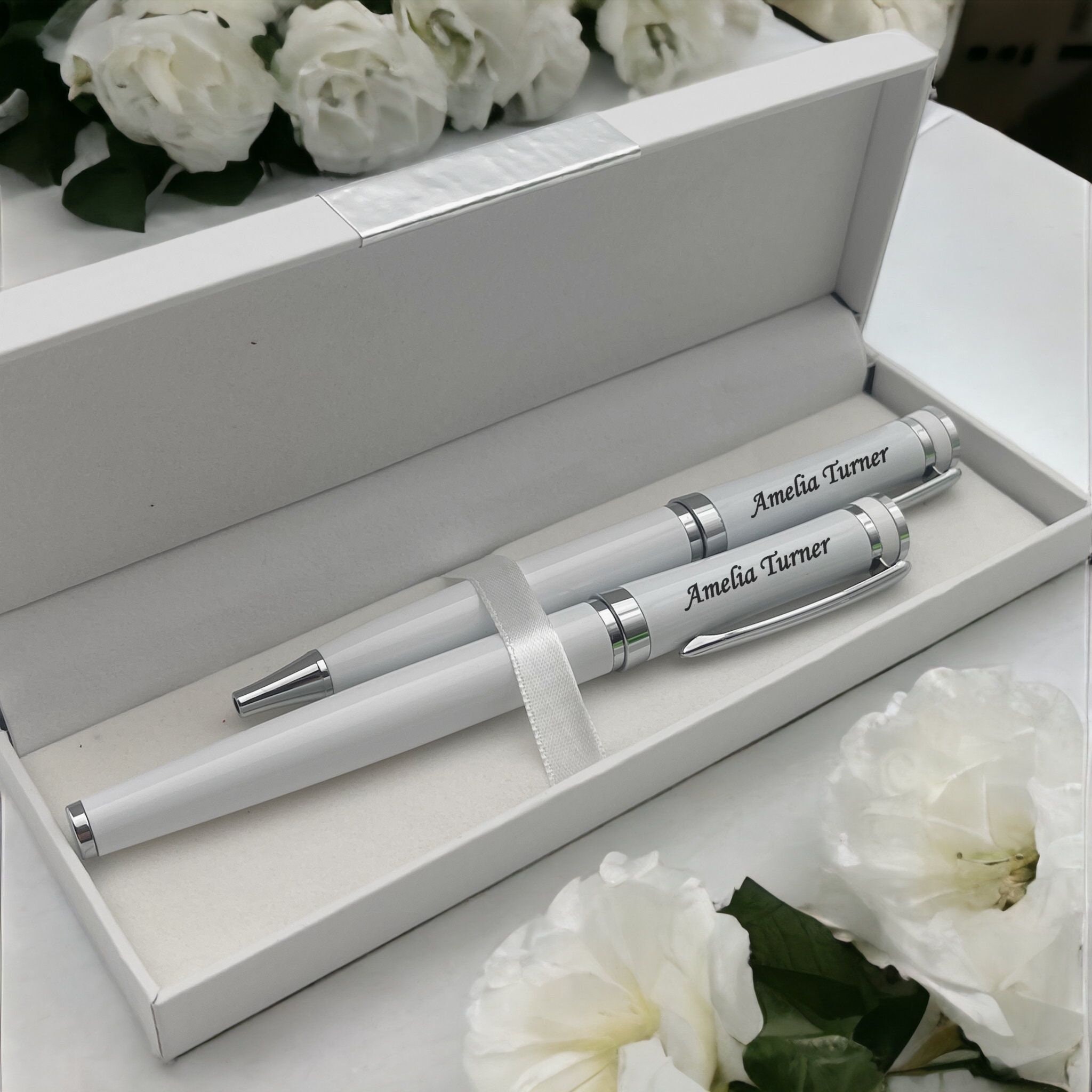 Personalized Pen White Ball Pen Twist Pen Stylish - Etsy