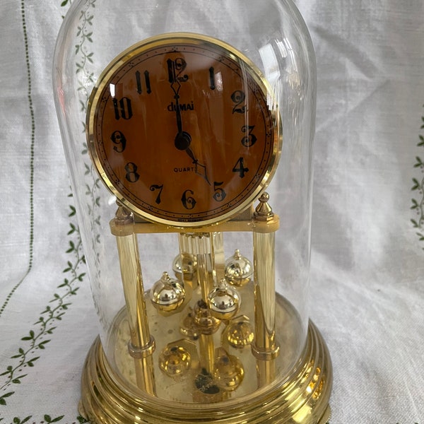 Anniversary Clock Glass Dome - Etsy
