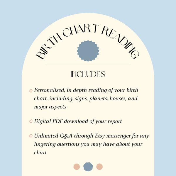 Birth Chart Reading Whole Sign - Etsy