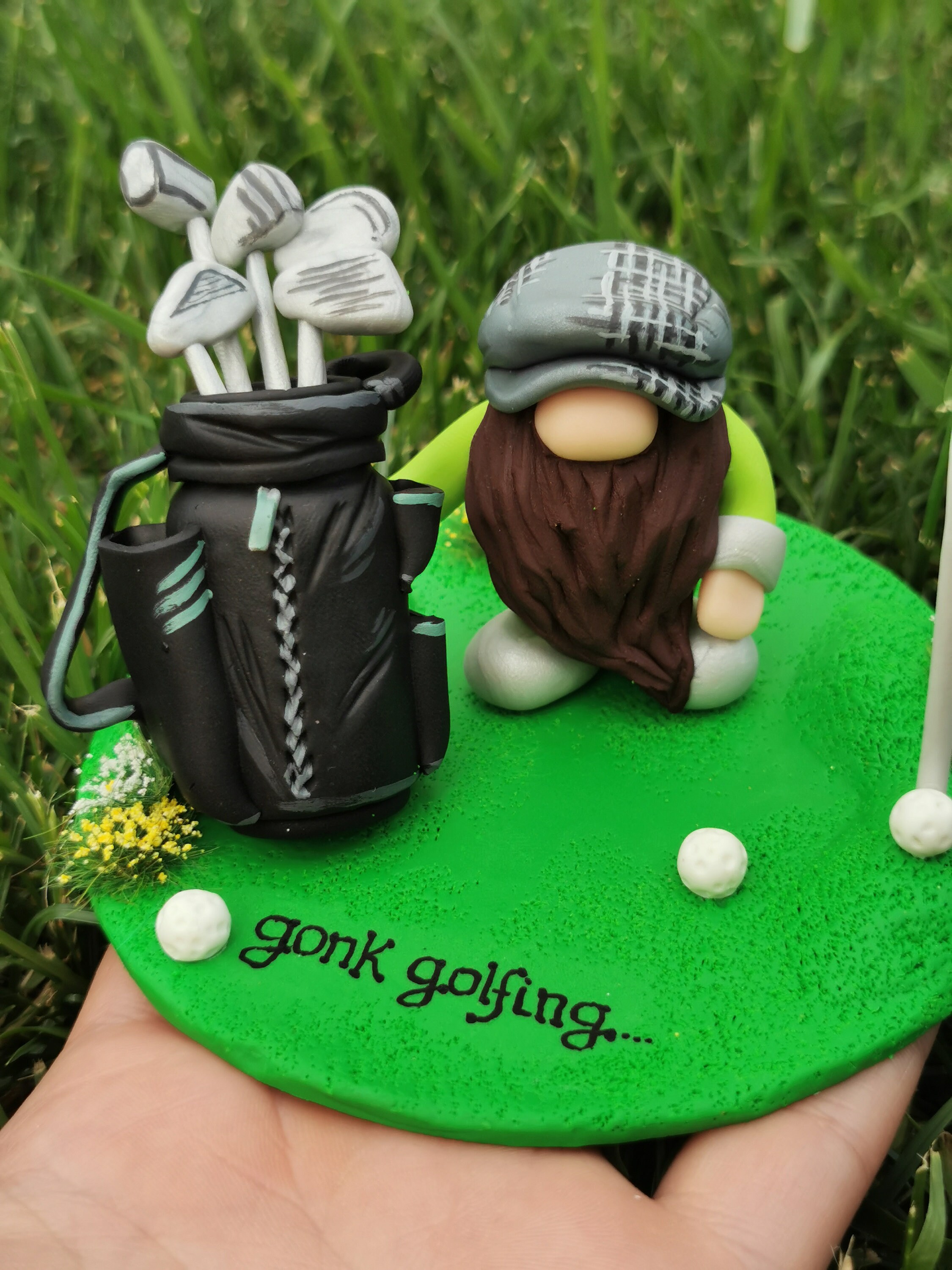 GONK Golfing Golfer Gift Decorative Keepsaka Golfer Cake Topper - Etsy