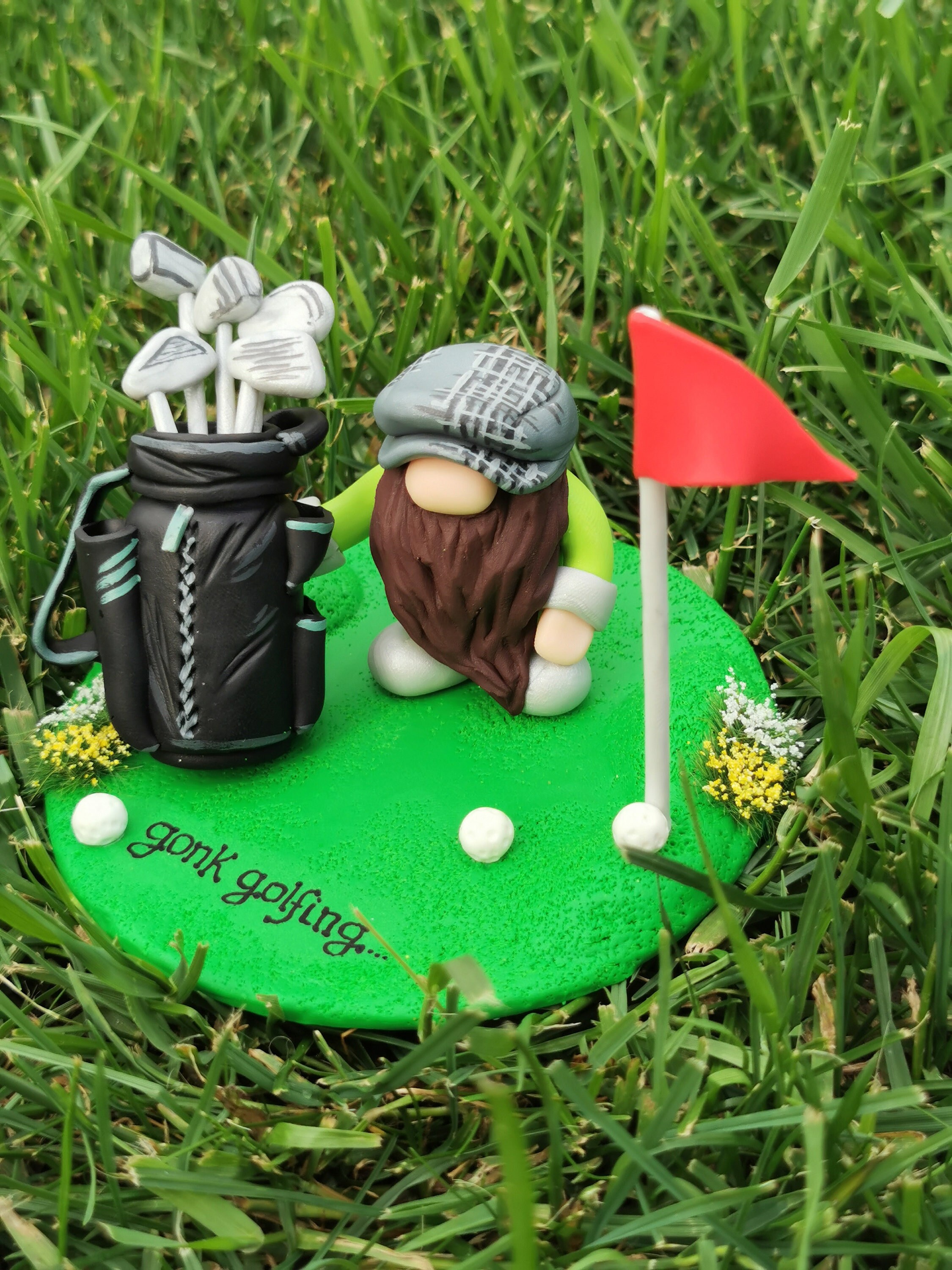 GONK Golfing Golfer Gift Decorative Keepsaka Golfer Cake Topper - Etsy