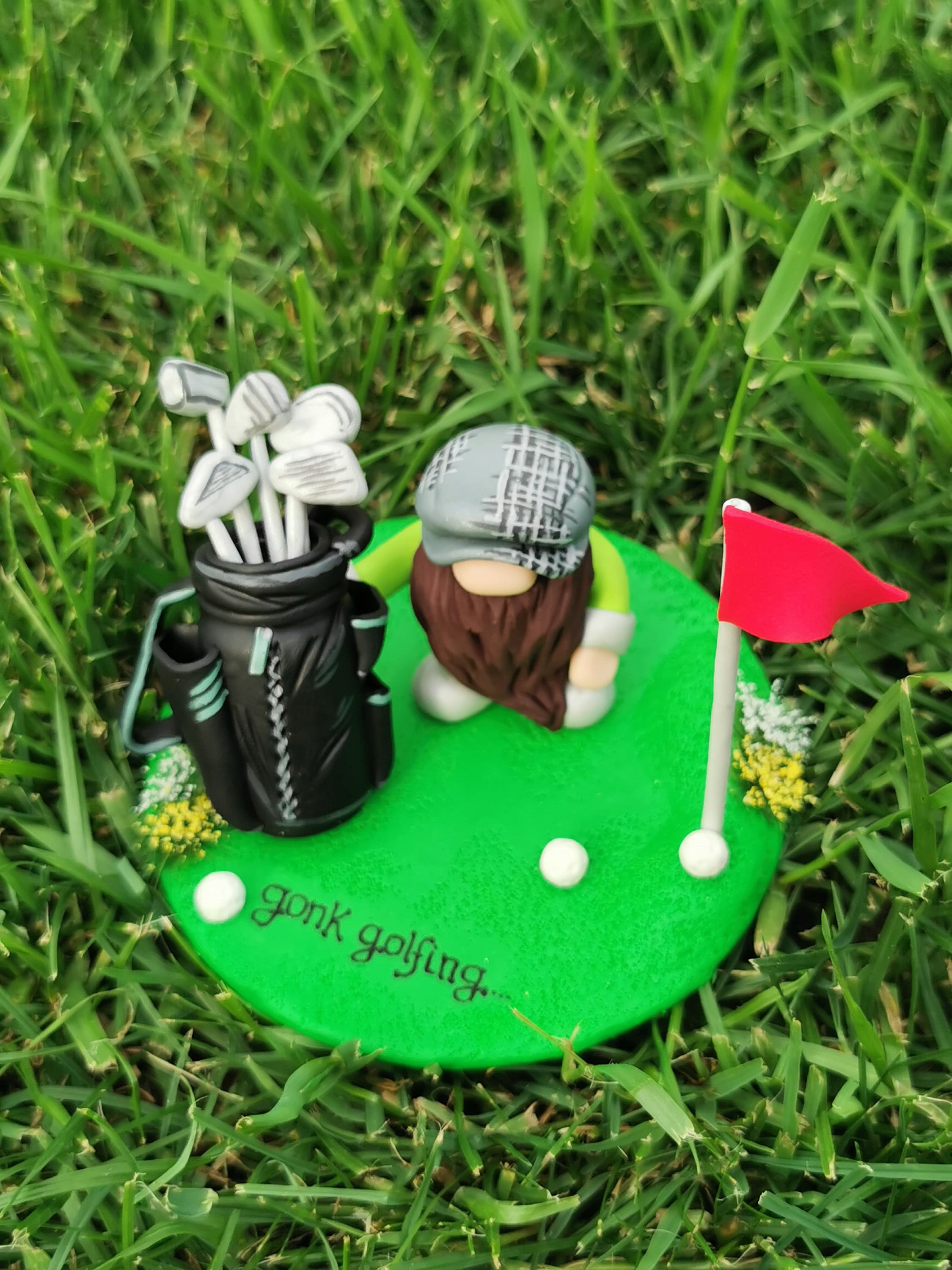 GONK Golfing Golfer Gift Decorative Keepsaka Golfer Cake Topper - Etsy