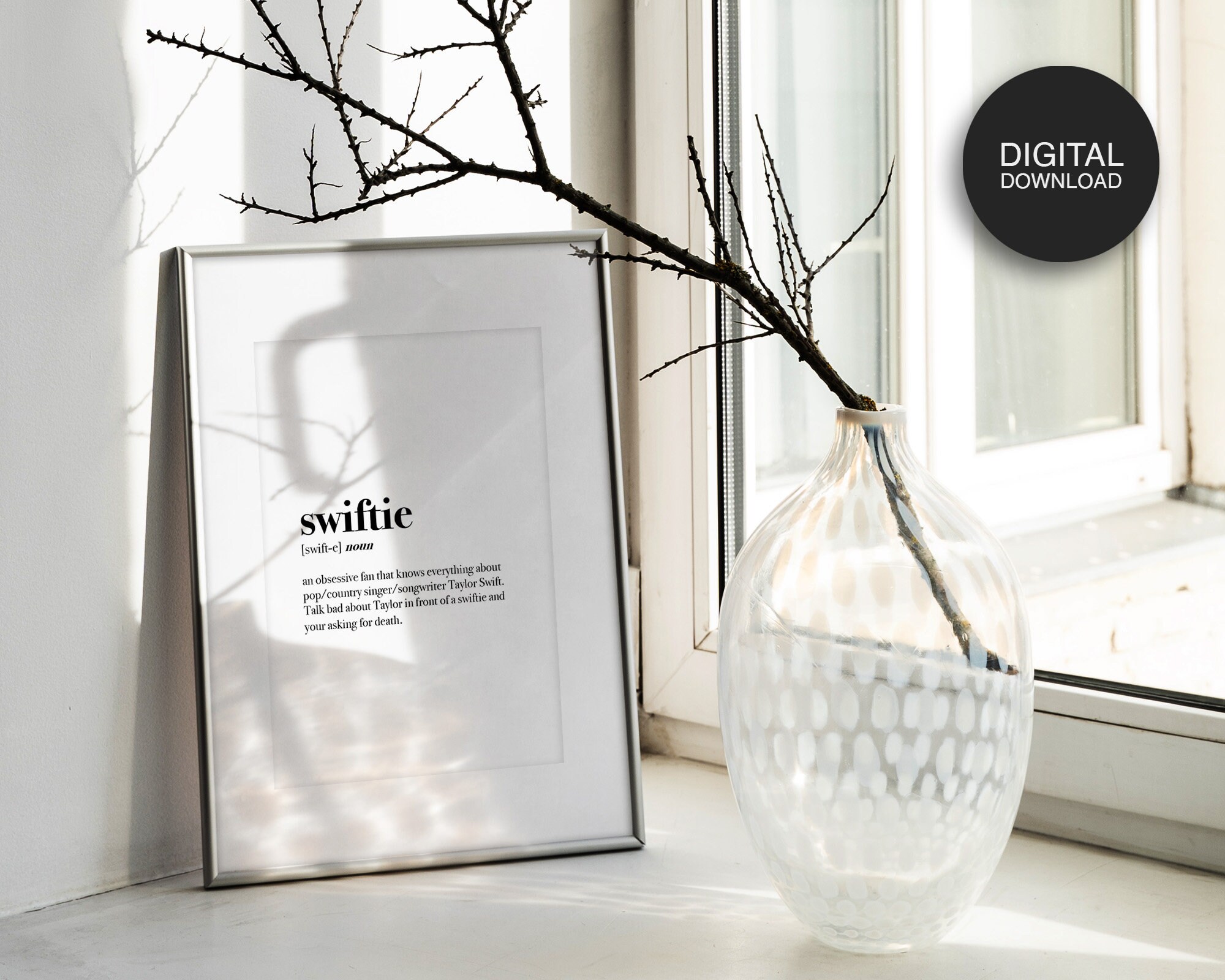 Swiftie Definition Print, Taylor Swift, Swiftie, Wall Art, Definition ...