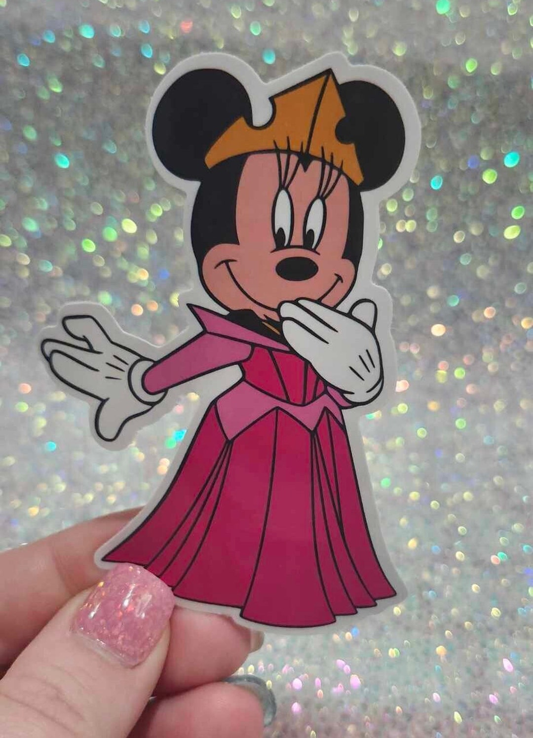 Sleeping Minnie Sticker - Etsy