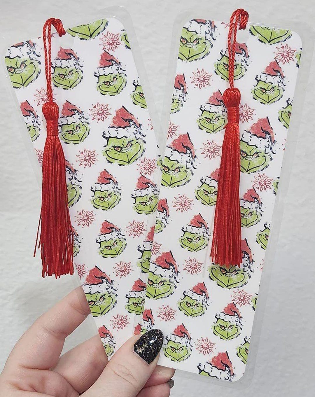 Grinch Laminated Bookmark / Reading / Book / Christmas / Villian - Etsy