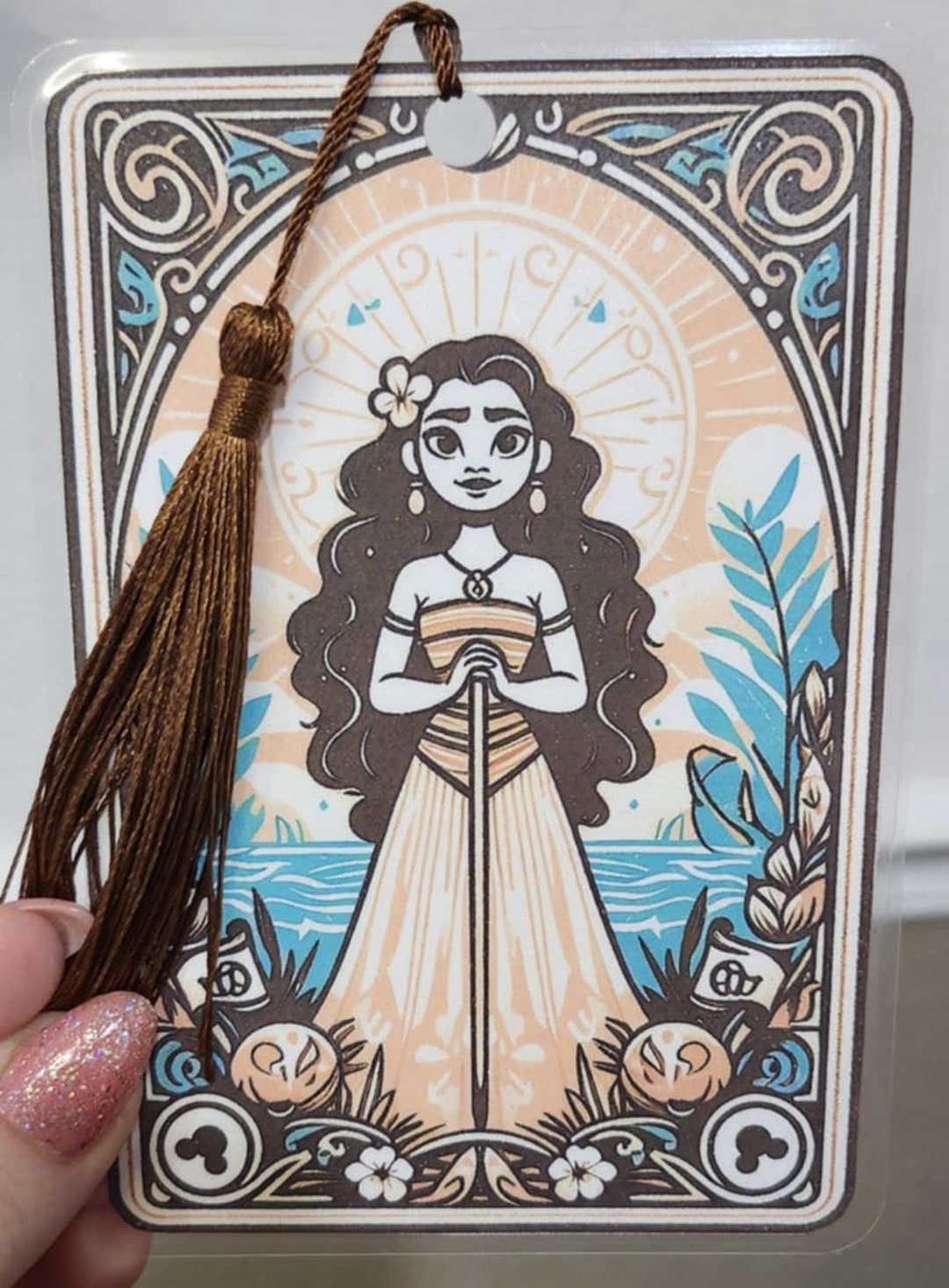 Moana Laminated Bookmark / Reading / Book / Princess - Etsy