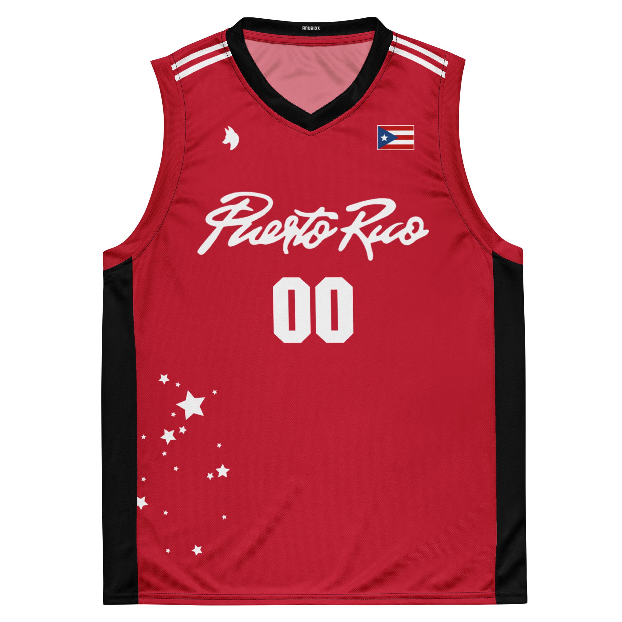 Puerto Rico FBPUR RED Basketball Team Stars Jersey 2024 - Etsy